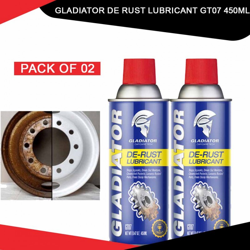 Gladiator De Rust Lubricant Gt07 450mll Pack Of 02