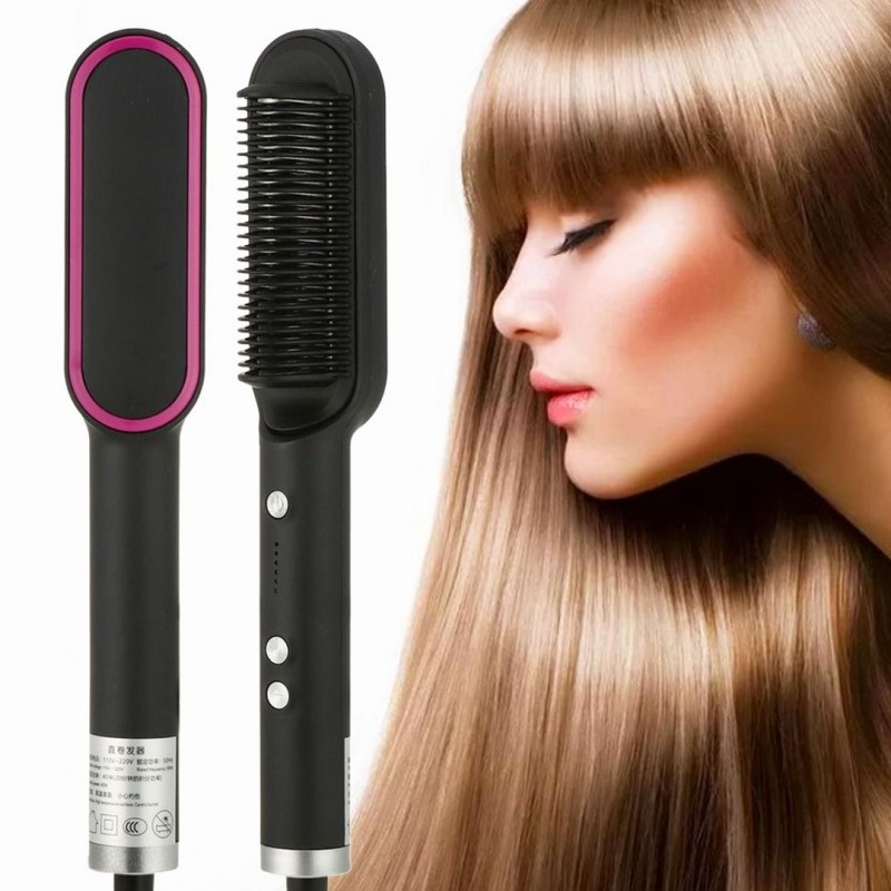 Buy Hair Straightener Comb - Professional Electric Hair Comb ...