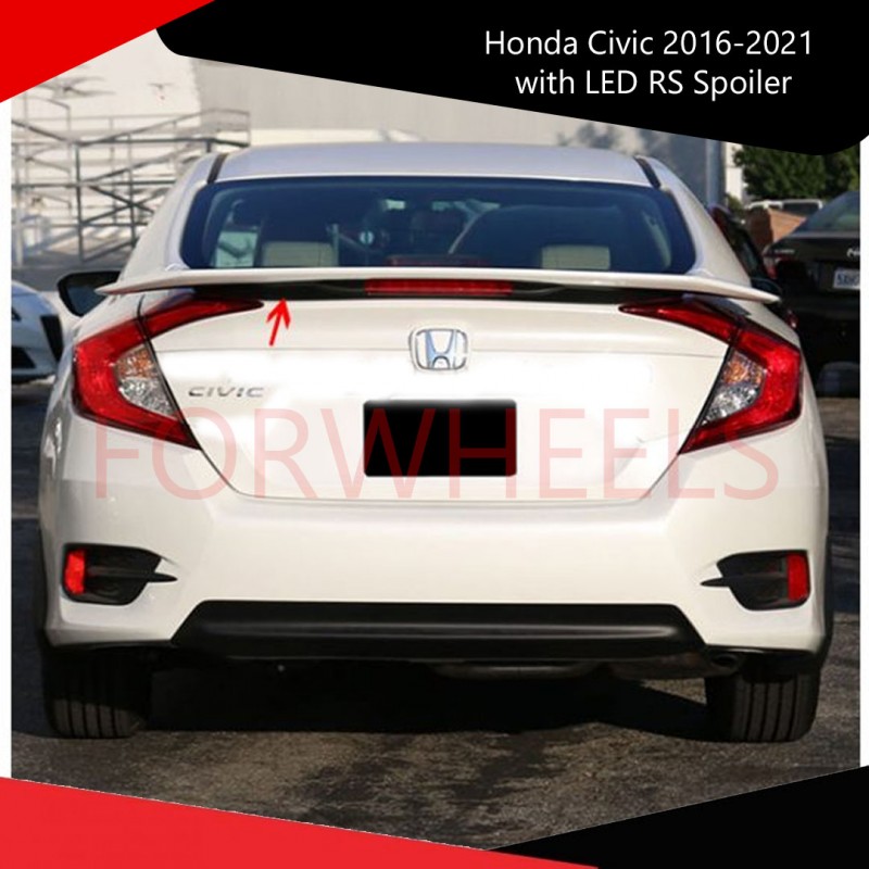 Upgrade Your Honda Civic 2016-2021 with LED RS Spoiler - Illuminate ...