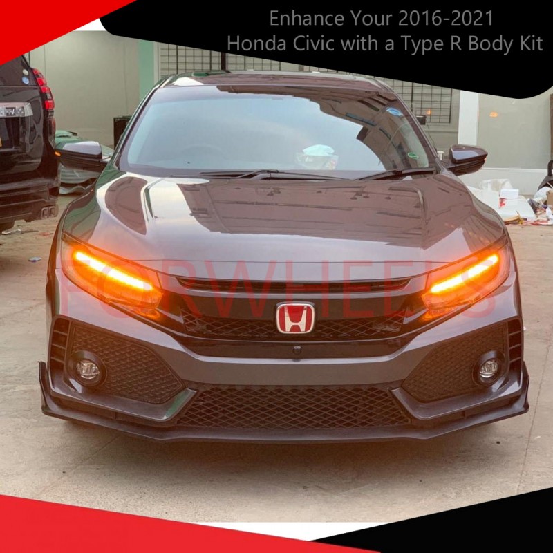Elevate Your 2016-2021 Honda Civic with Type R Body Kit | Forwheels.pk