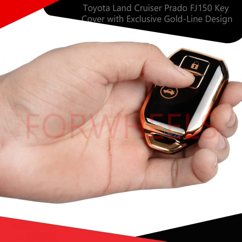 Toyota Land Cruiser Prado FJ150 Key Cover | Exclusive Gold-Line Design ...