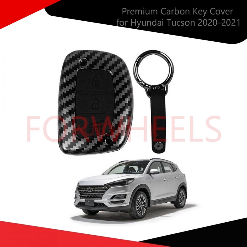 Elevate Your Hyundai Tucson 2020-2021 Key with a Premium Carbon Cover ...