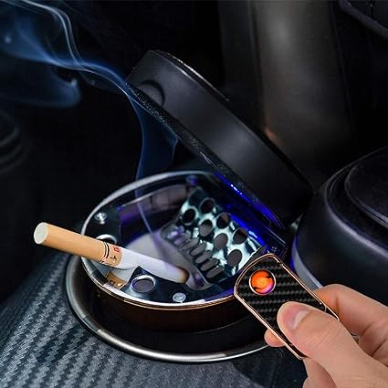 Rechargeable LED Car Cigarette Ashtray | ShopRight | Automotive Accessories