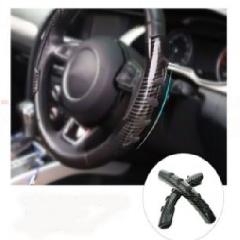 Enhance Your Drive with Carbon Fiber Sport Style Steering Wheel Grip ...