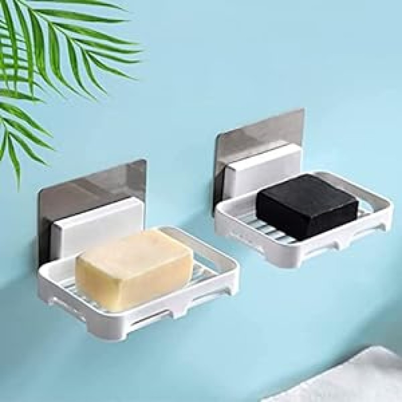 Wall Mounted Plastic Soap Dish | Self Draining Soap Holder | Self ...