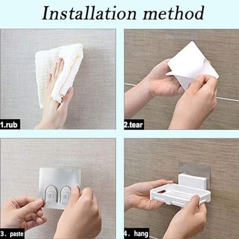 Wall Mounted Plastic Soap Dish | Self Draining Soap Holder | Self ...