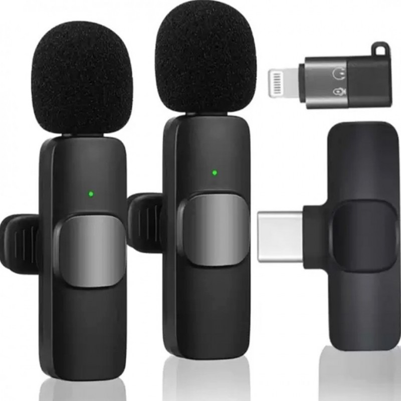 K11 2 IN 1 Collar Wireless Microphone | Shopright.pk