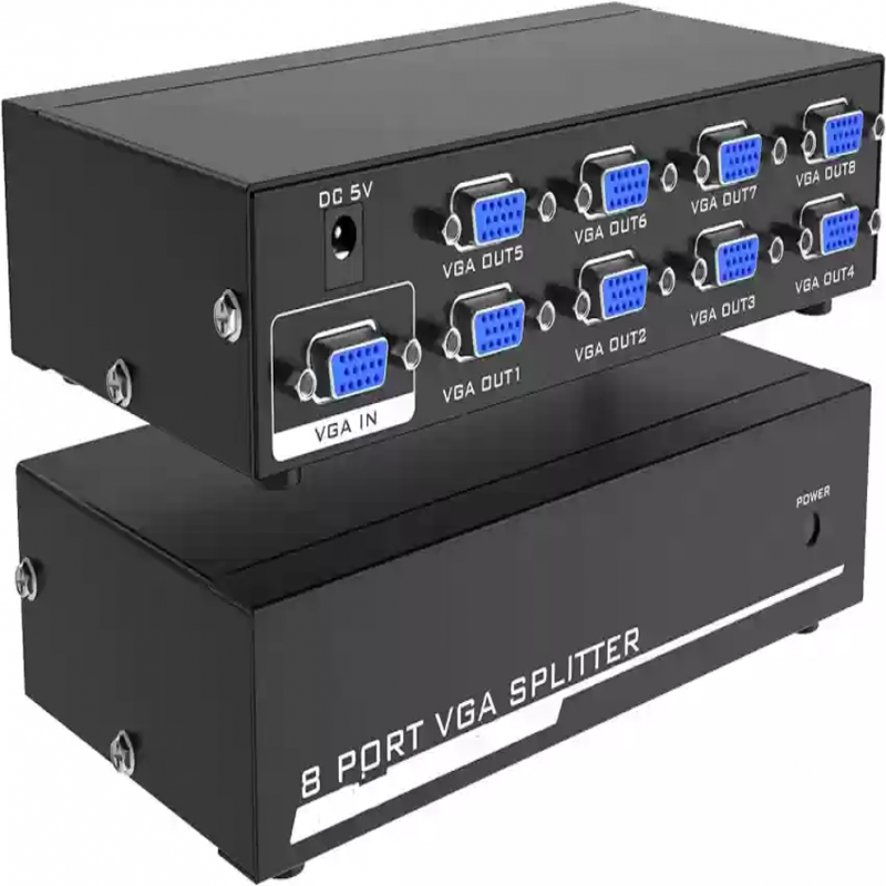 VGA Splitter 8 Port 250 MHz | Multiple Screen Connectivity at Shopright.pk