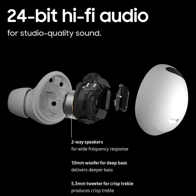 Samsung Galaxy Buds 2 Pro True Wireless Bluetooth Earbuds White ...