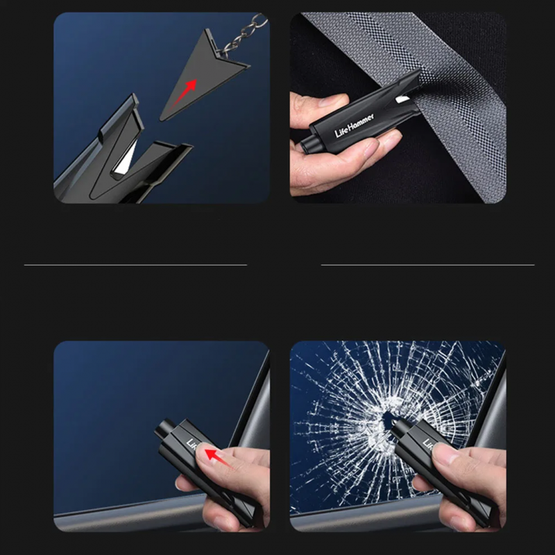 Buy Portable Car Safety Keychain Window Breaker | Shopright.pk