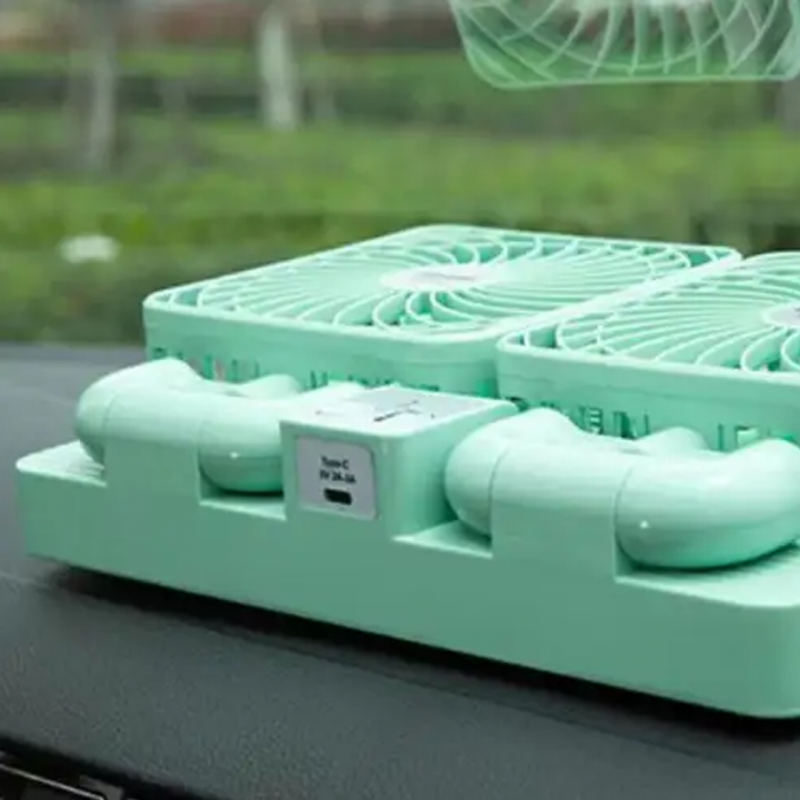 Shopright.pk: Buy Solar Fan Double Head Rechargeable Fan Online