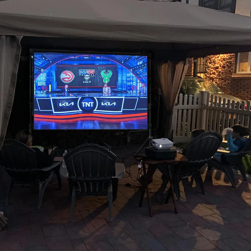 Buy Projector Screen 150 Inch Tripod Double Stand 8x10 Feet 4:3mw ...