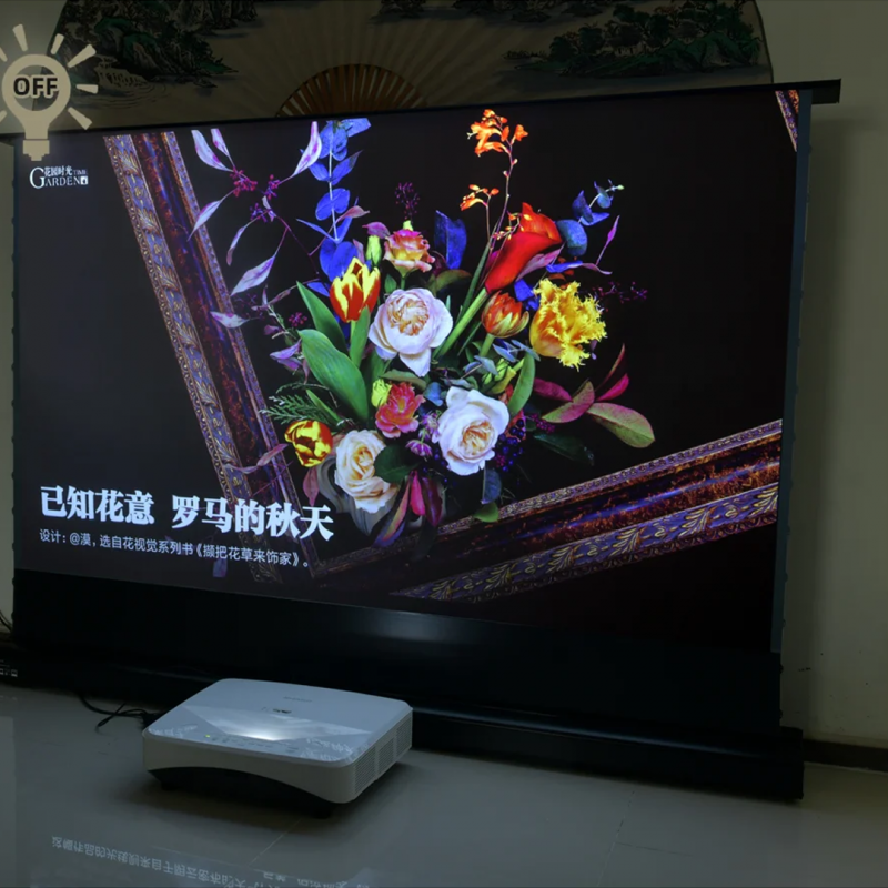 Projector Screen 72 Inch Electric Motorised 6x6 Feet 1:1mw Speed-X ...