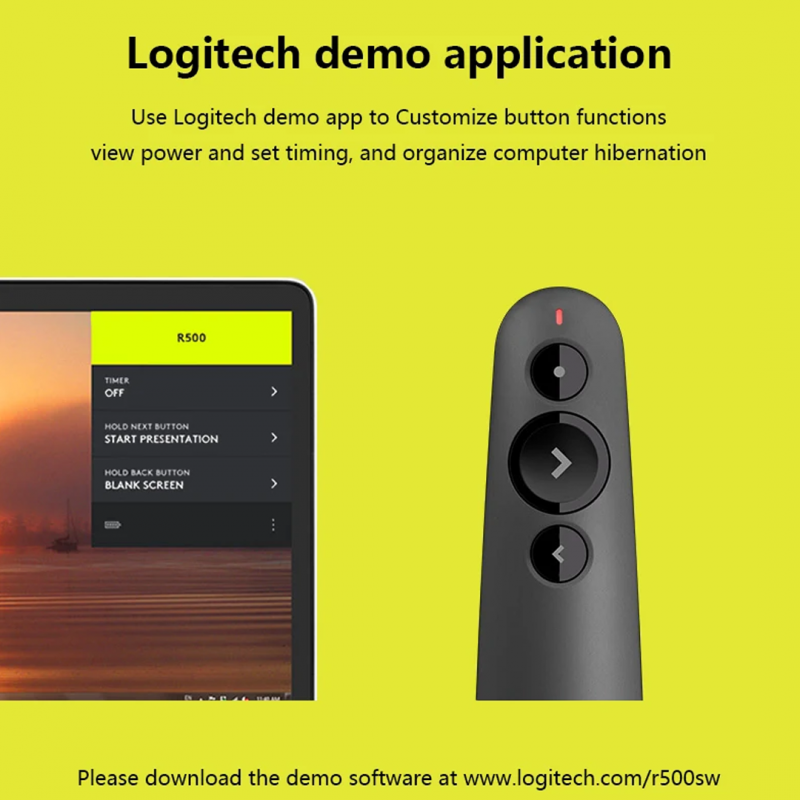 Logitech R500 Laser Presentation Remote Clicker | Shopright.pk