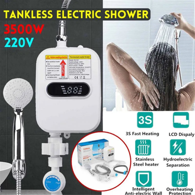Mini Quick Heater Shower | Instant Waterless Heating Solutions