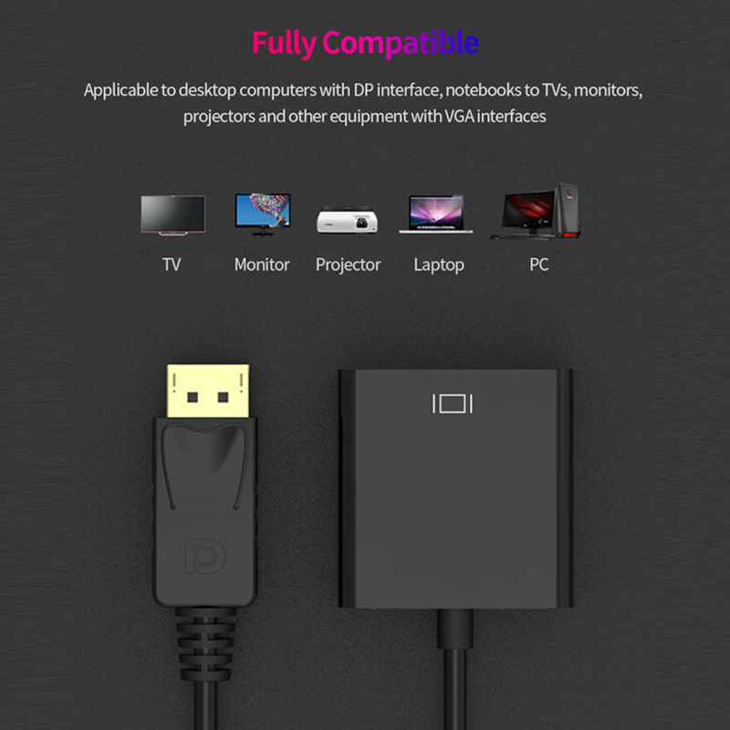 D Port To Vga Converter | Shopright.pk