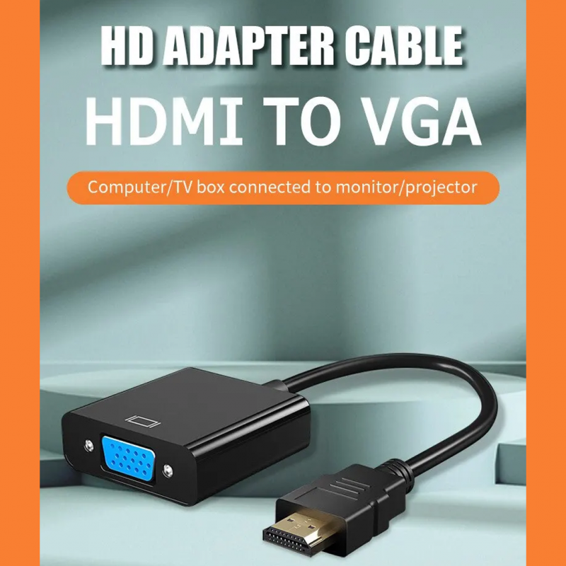 HDMI to VGA Converter With Sound | Enhanced Audio-Visual Connectivity