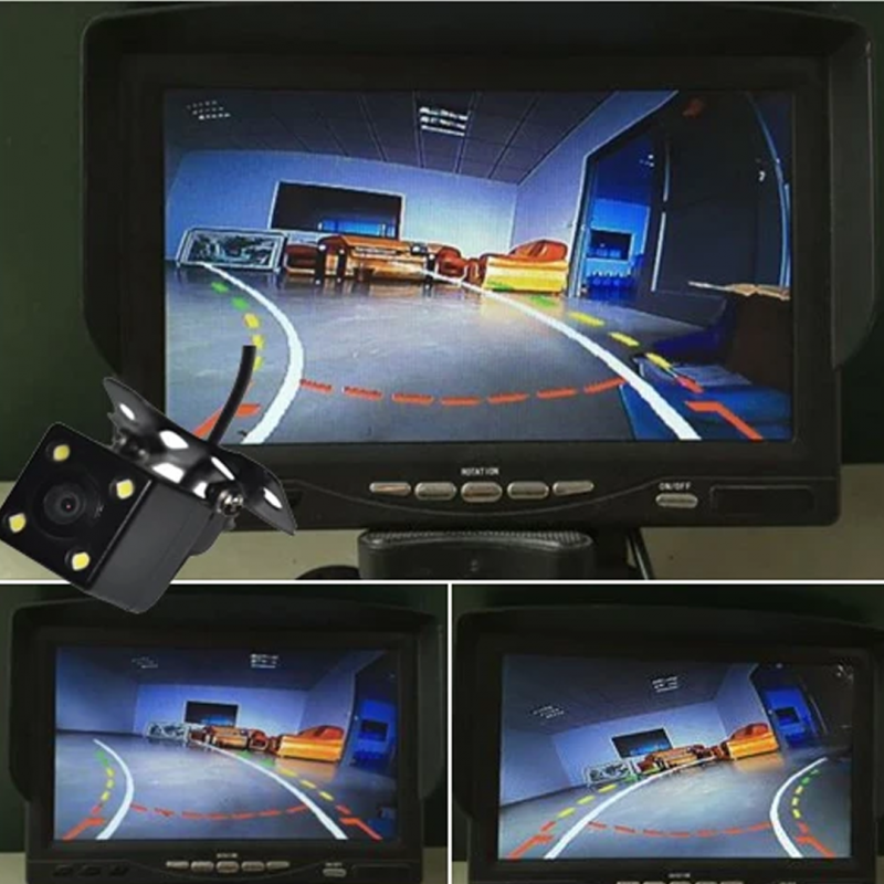 Car 4 Led Reverse Camera Night Vision HD Rear View Camera