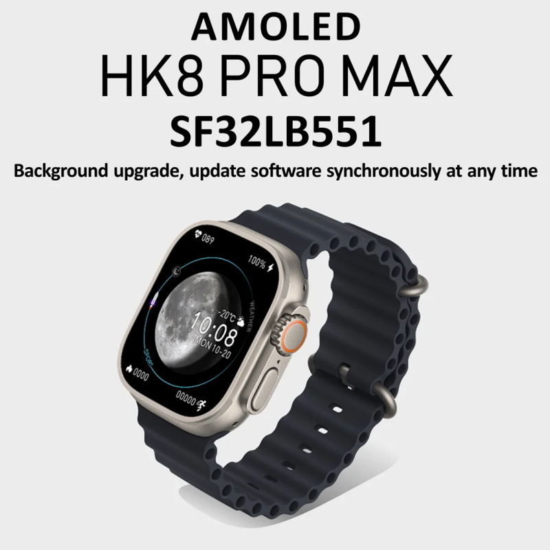Hk8 Pro Max Smart Watch 2.12" Amoled Screen Series 8 - Shop Now