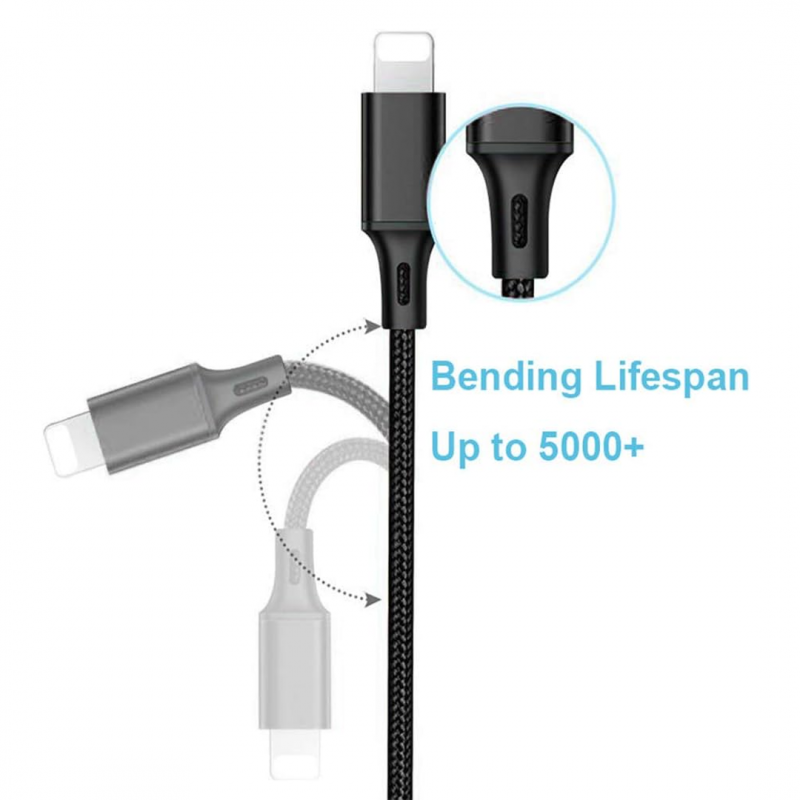 Versatile 3 in 1 Nylon Mobile Charging Cable | Fast Charge Sync Cable