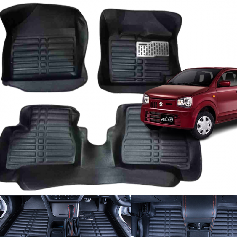 Upgrade Your Suzuki Alto with Black 5D Mat | Custom Fit, Stylish Car ...