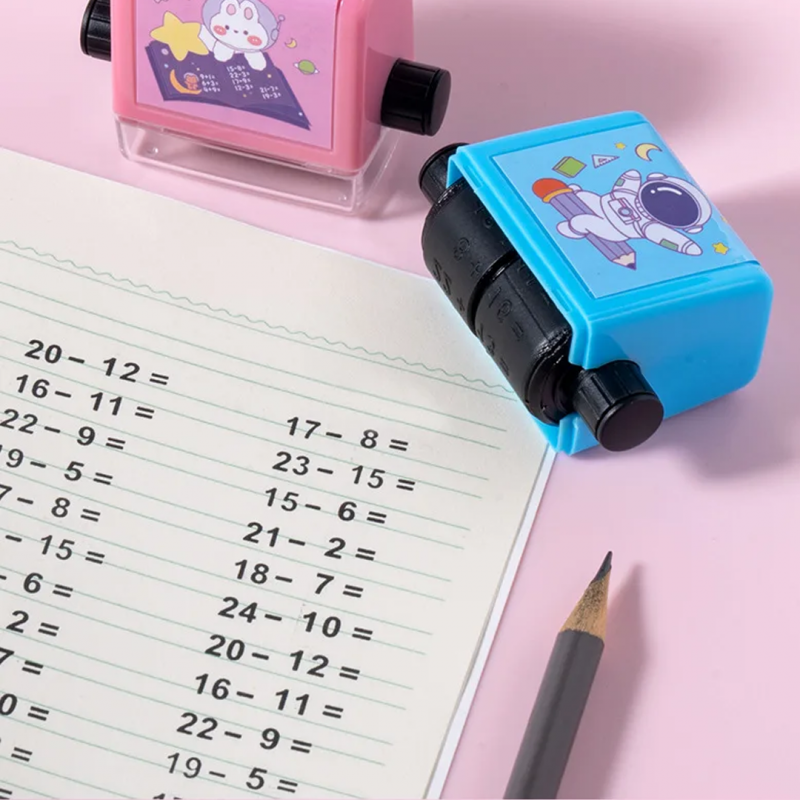 Roller Practice Number Stamp Subtraction Tool - Educational Math Aid ...
