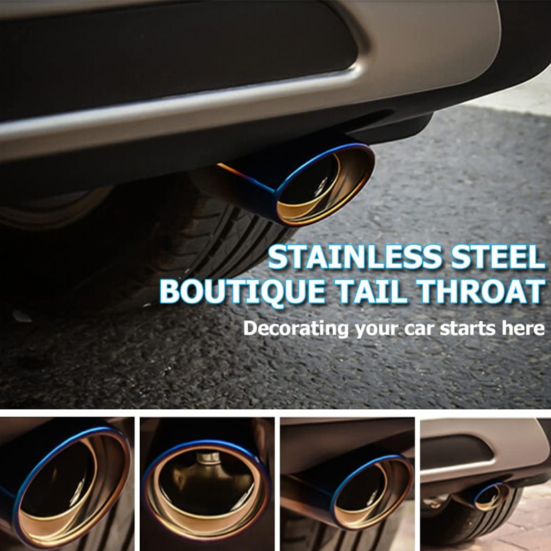 Enhance Your Ride with a Stunning Gradient Blue Car Exhaust Pipe - Top ...