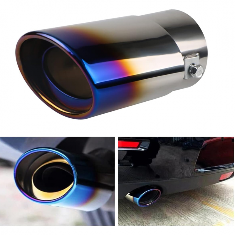 Enhance Your Ride with a Stunning Gradient Blue Car Exhaust Pipe - Top ...