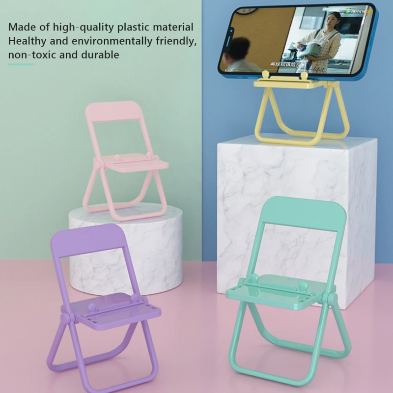 Charm Your Space with Mini Chair Mobile Phone Holder | Shopright.pk