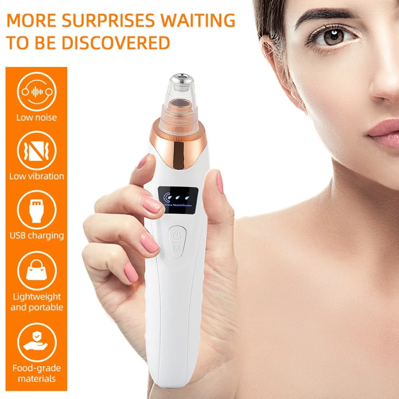 Skincare with Electric 5 in 1 Blackhead Acne Oil Remover | Shopright.pk