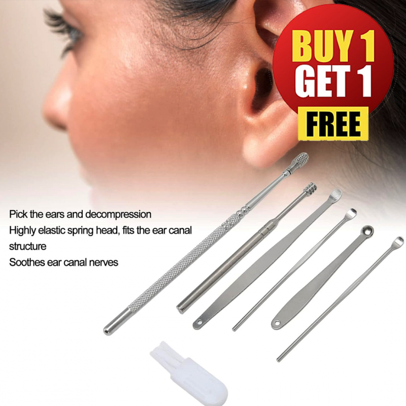 Earwax Removal Kit Set of 6 - Professional Ear Cleaning Tools ...