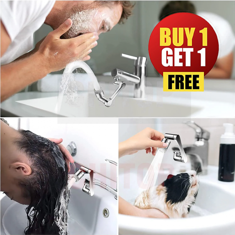 Universal 1080 Rotation Splash Filter | Reduce Water Waste & Improve ...