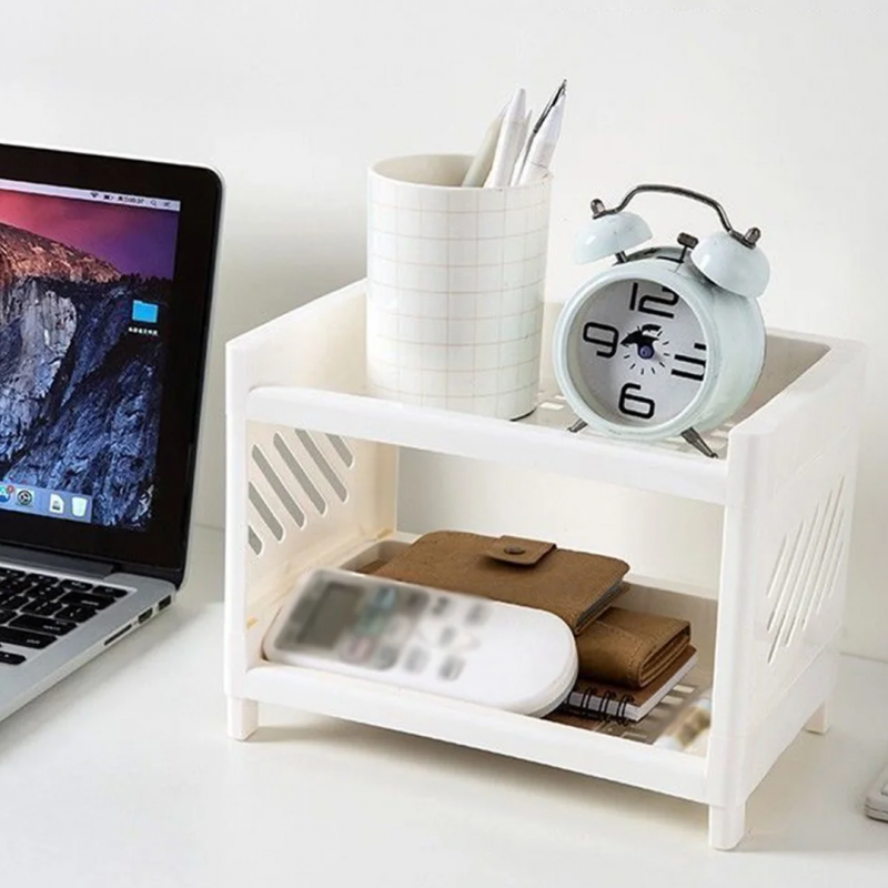 Multifunctional Double-Layer Mini Rack | Home Accessories | Shopright.pk