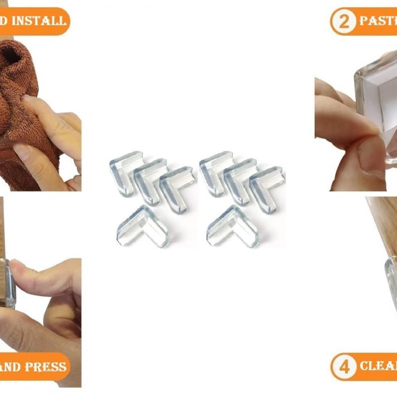 Protective 4 Pcs Silicone Table Corner Edge Covers | Home Accessories ...