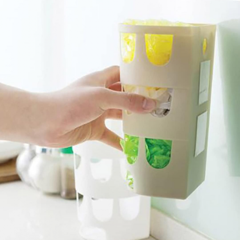 Keep Your Kitchen Tidy with Plastic Bag Dispenser | Kitchen Organiser ...