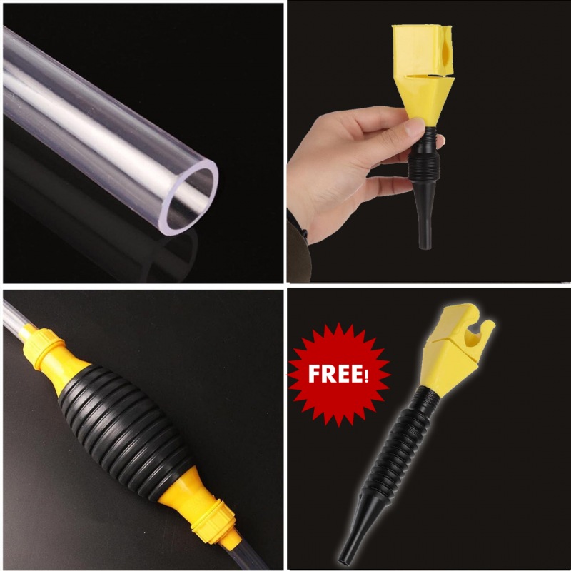 Buy multipurpose liquid transfer pump and refueling funnel (buy 01 get ...