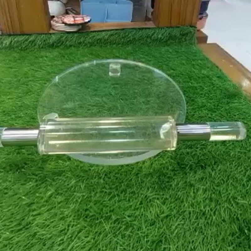 Acrylic Transparent Rolling Pin And Board | Kitchen Tools | Shopright.pk