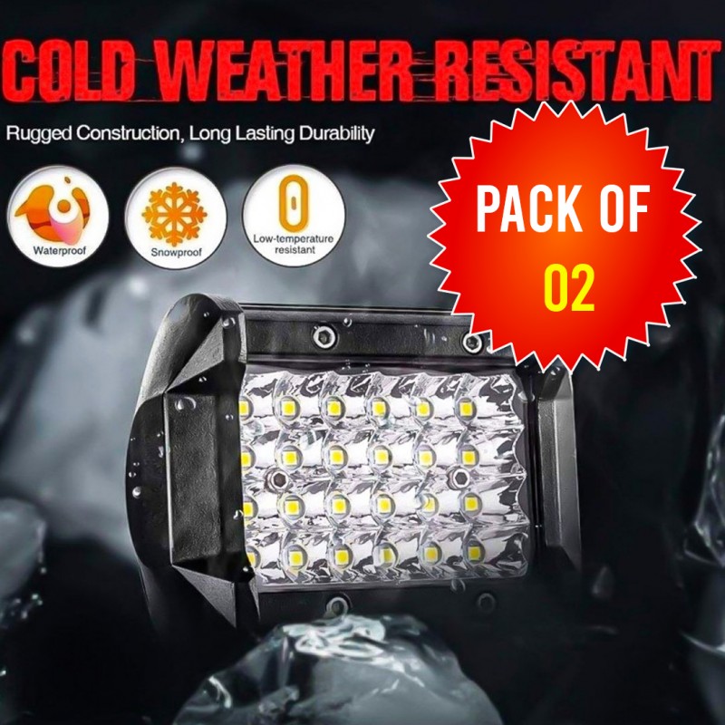 24 LED 4 Inch Light Bar for Car Truck Jeep (Pack of 02) | Car ...
