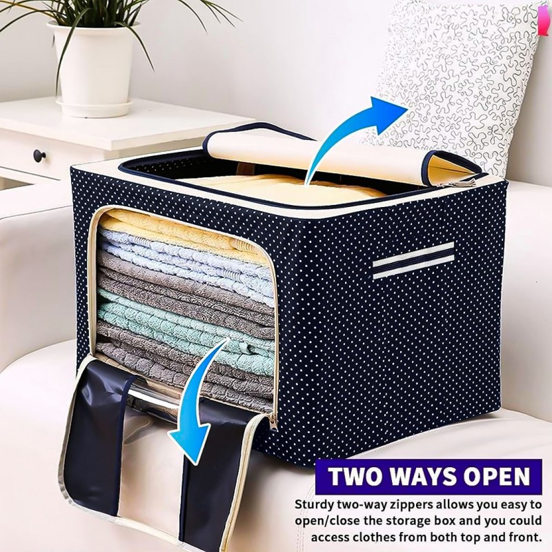 Foldable Steel Frame Storage Box | Home Accessories | Shopright.pk