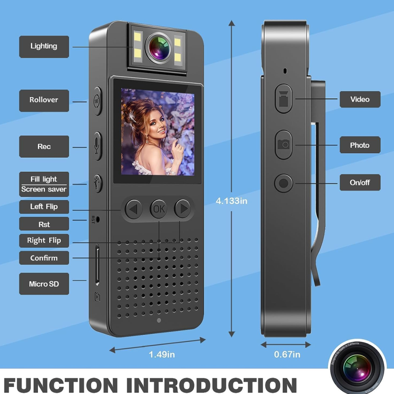 L12 Mini Body Camera | WiFi Video Recorder 1080p | Night Vision ...