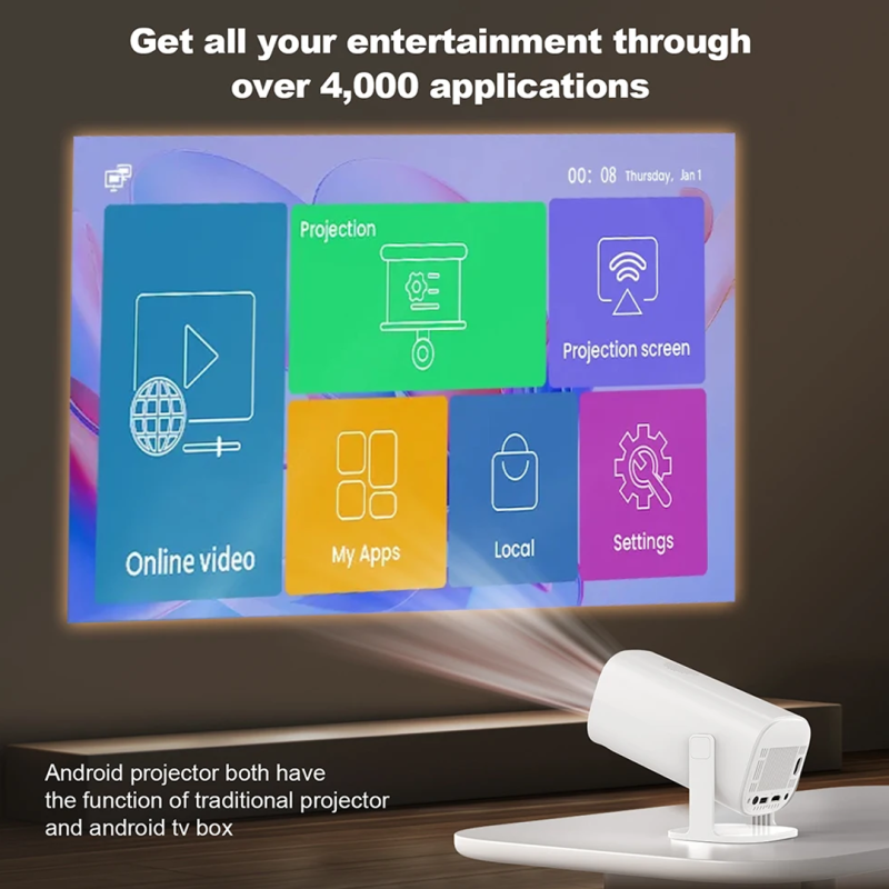 P30 Mini 4K Android 11.0 Dual Wifi Bluetooth Projector | Projector ...