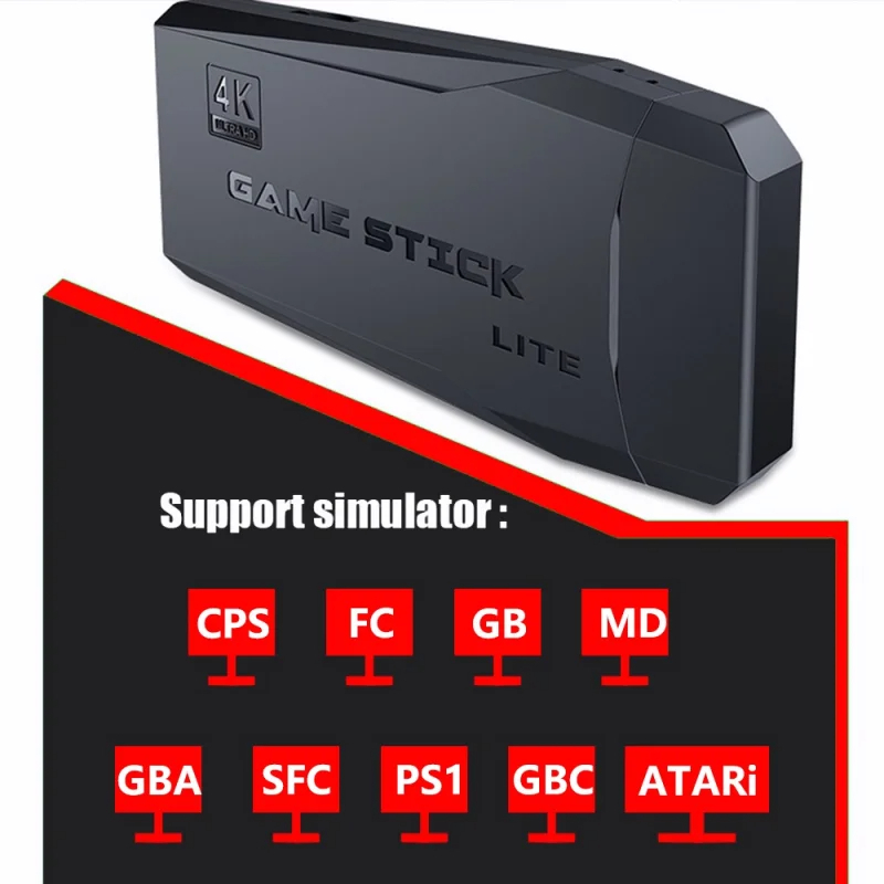 M8 Game Stick 4K: Dual Wireless Controllers, 20000+ Games | Ultimate ...