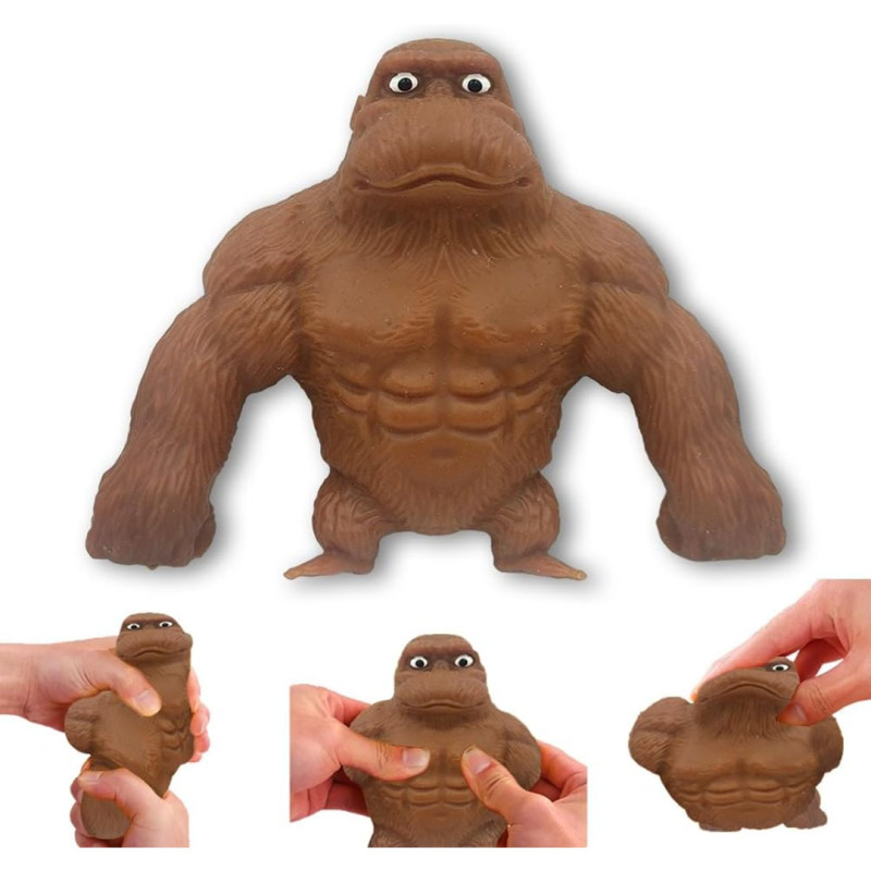 Elastic Latex Soft Gorilla Action Figure Toy | ShopRight.pk
