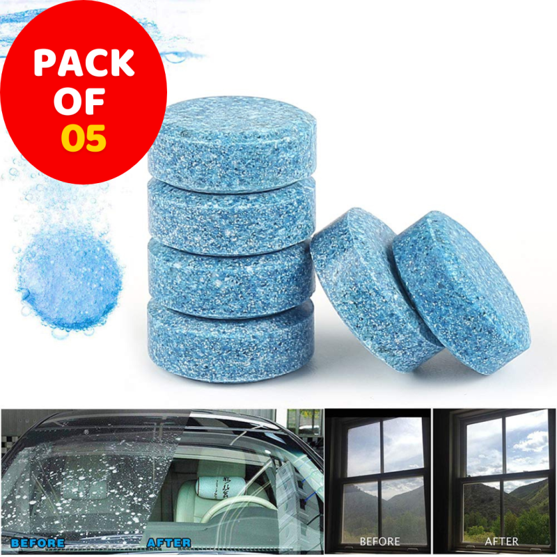 Car Glass Wash Cleaning Tablets 05PCS | Automotive Accessories ...