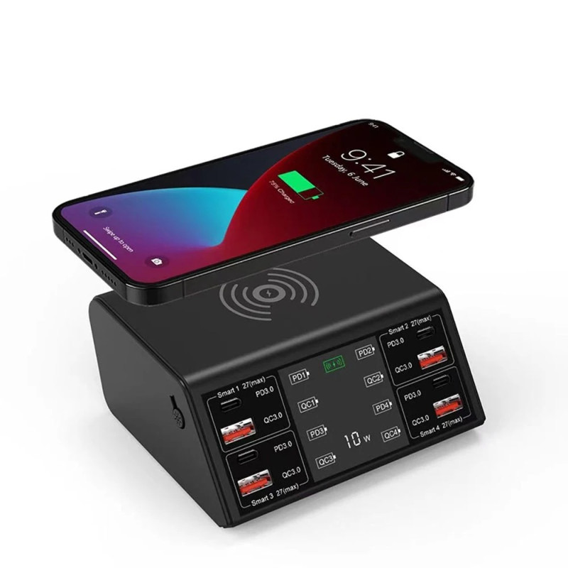 100w 8-Port Multi-Device Charging Station Type-C Hub| Electronic ...