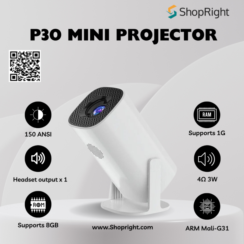 P30 Mini 4K Android 11.0 Dual Wifi Bluetooth Projector | Projector ...