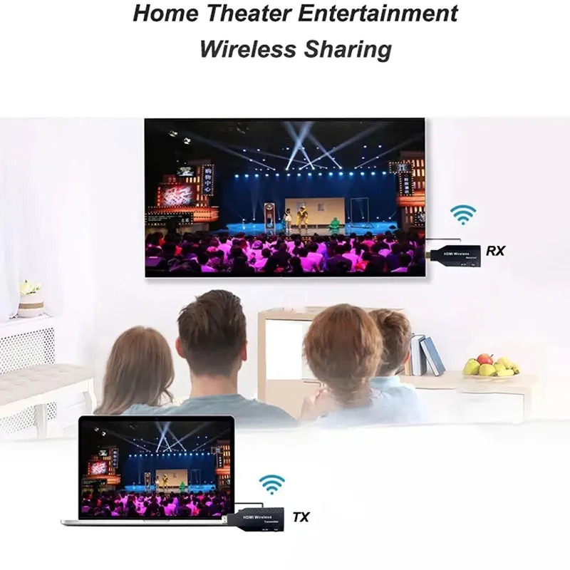 50m Wireless Hdmi Extender 1080p Video Transmitter Receiver ...