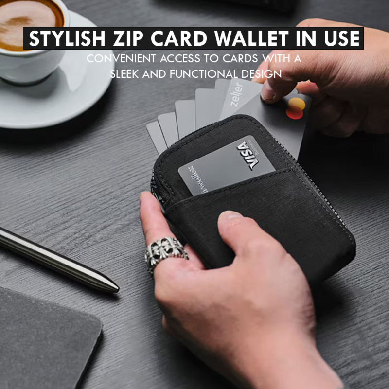 Premium Card Zip Card Pouch | Mens Wallet | Shopright.pk