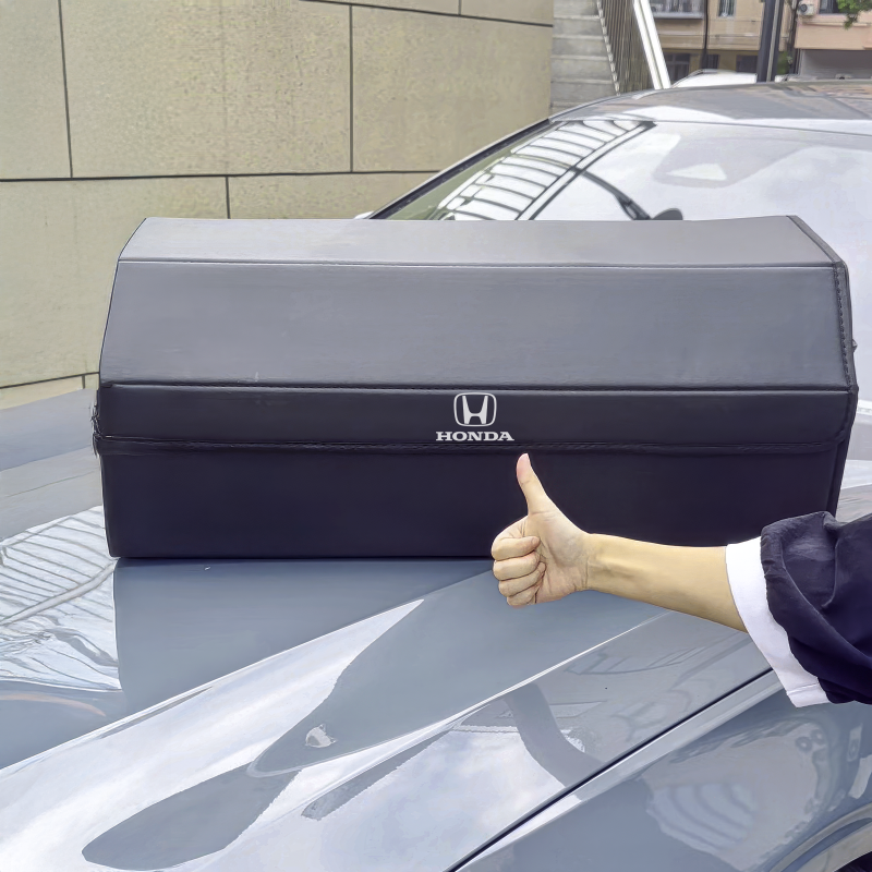 Car Trunk Organizer Foldable Cover 2 Compartments | Car Organizer ...