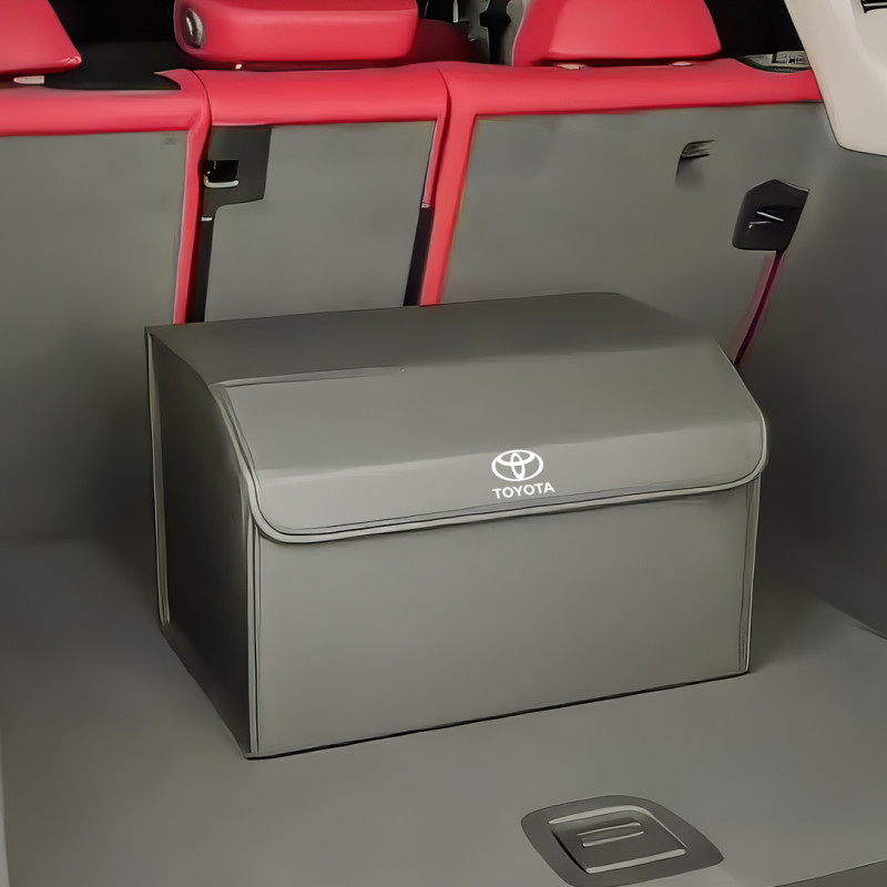 Car Trunk Organizer Foldable Cover 2 Compartments | Car Organizer ...